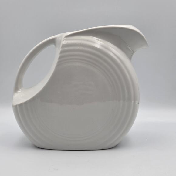 Fiesta | Dining | Fiesta Disc Pitcher White Large 7 Water Pitcher 67oz ...